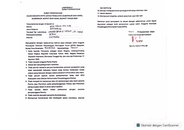 Surat Pernyataan Nesta | PDF