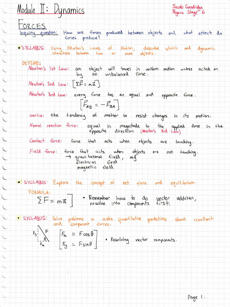 Module 2 - Dynamics | PDF
