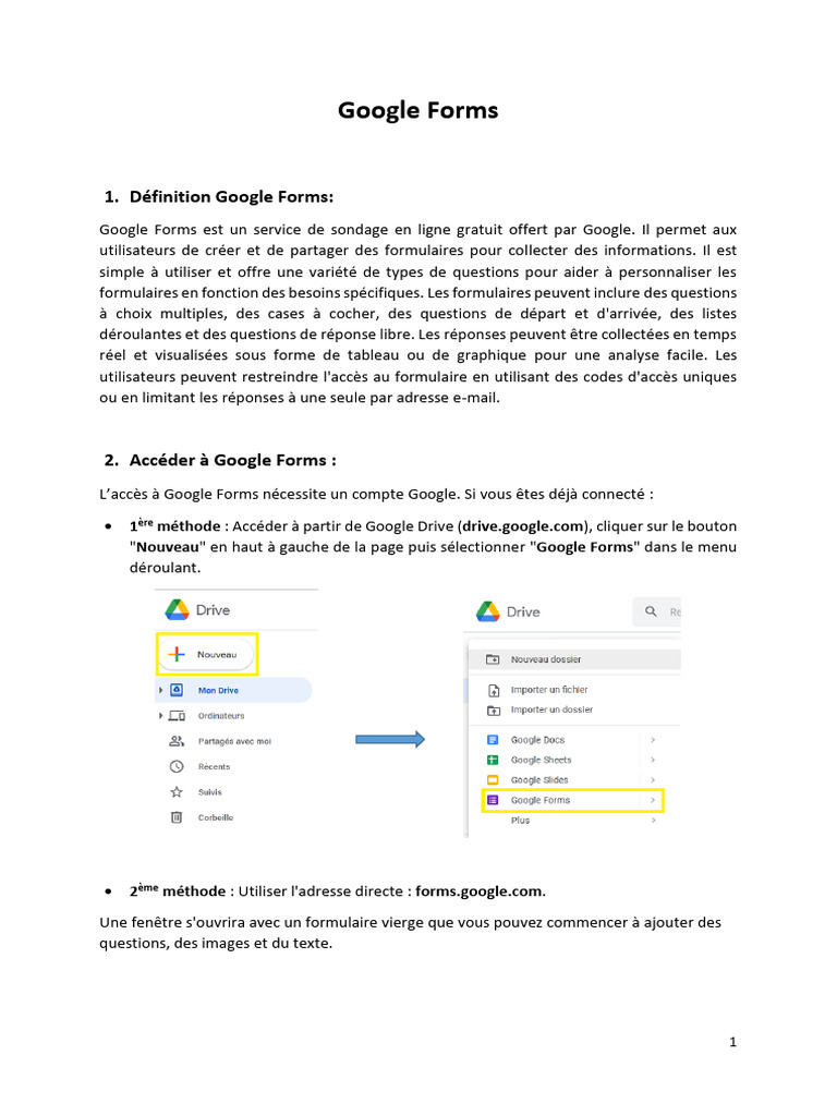 Créer et partager des formulaires PDF | PDF | Logiciel | Informatique