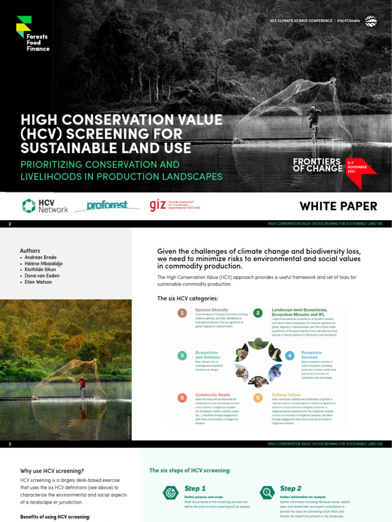 HCV Screening for Sustainable Land Use | PDF | Sustainability ...