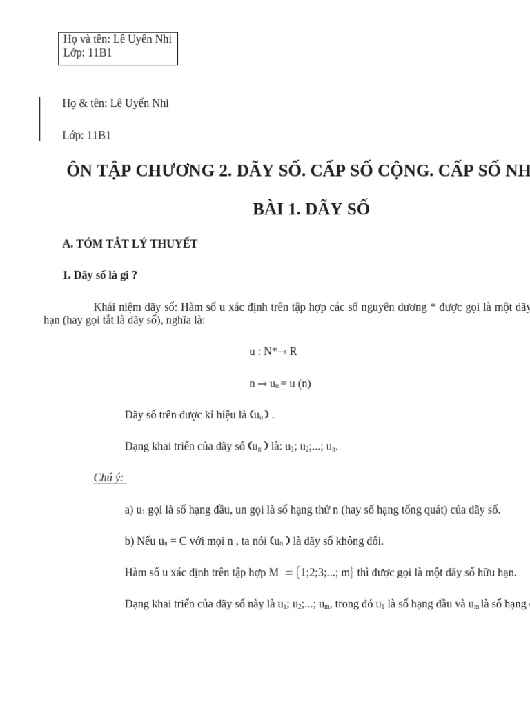 SPHT GKI Lê Uyển Nhi 11B1 | PDF