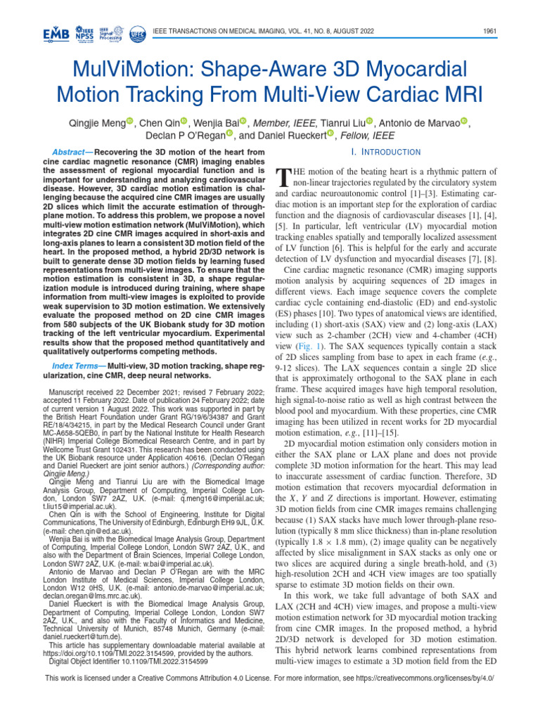 MulViMotion Shape-Aware 3D Myocardial Motion Tracking From Multi-View ...
