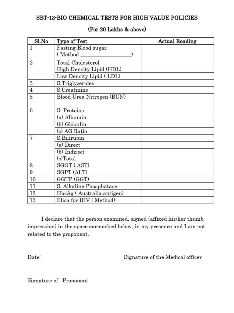 20 L Declaration and SBT 13 | PDF