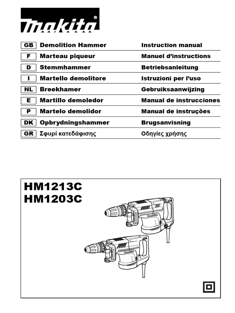 Demolition Hammer Manual | PDF | Power Supply | Reliability Engineering