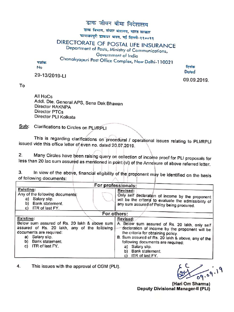 Income Proof PLI - 1 | PDF