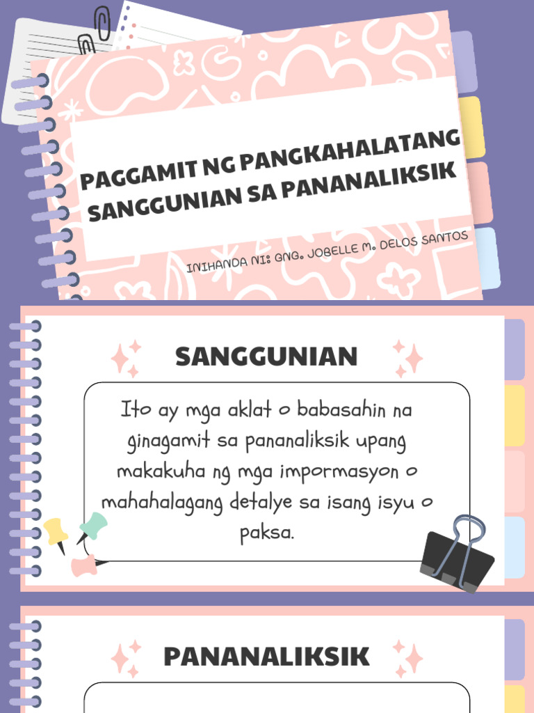 Mga Iba't Ibang Uri NG Sanggunian | PDF