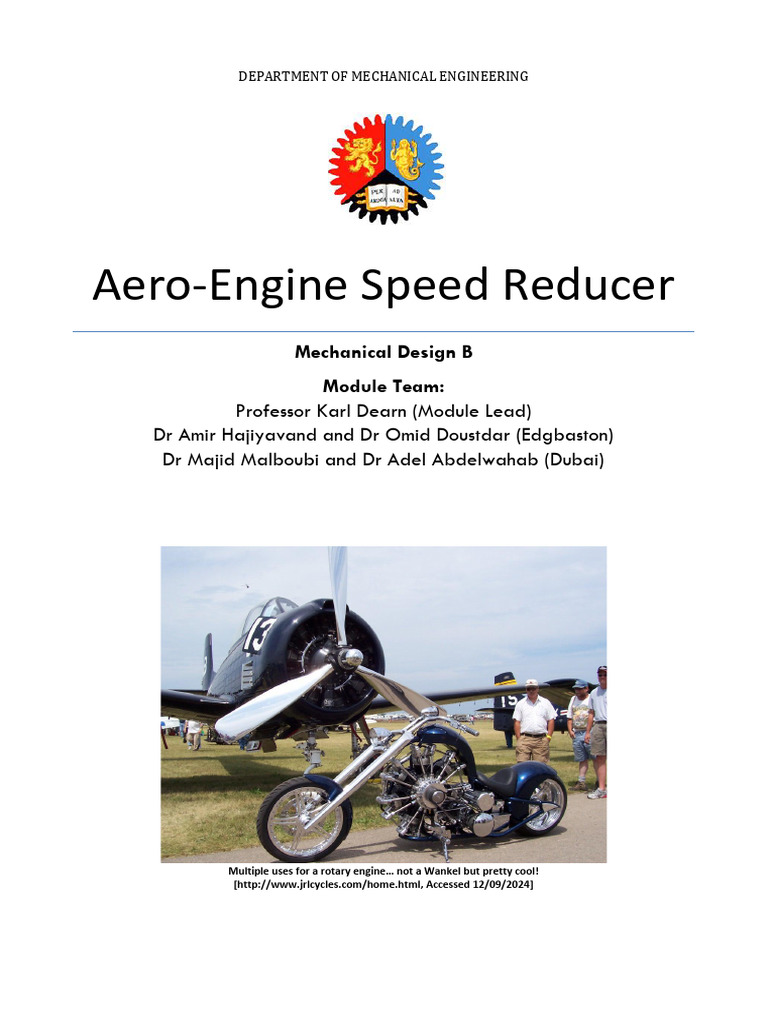 MDB-Aero Engine Gearbox Specification) 2024-25 | PDF | Gear | Aircraft