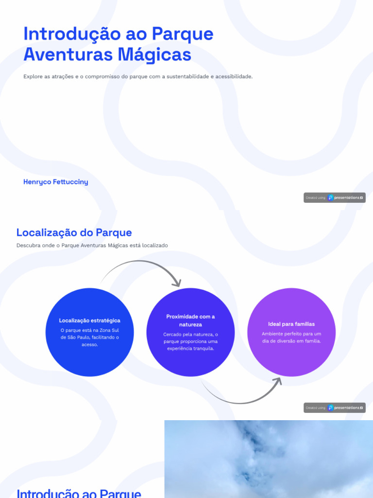 Presentation Outline For Parque Aventuras Mágicas | PDF