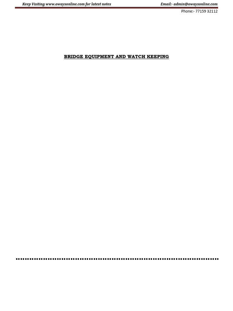 Bridge Watchkeeping 2nd Mate MMD Past Question Papers Till Jan25 Zci4ic ... Bridge Watchkeeping 2nd Mate MMD Past Question Papers Till Jan25 Zci4ic ...