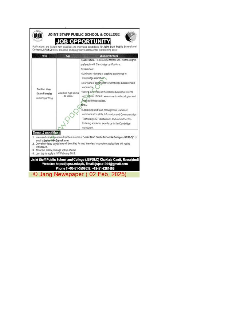 Section Head | PDF