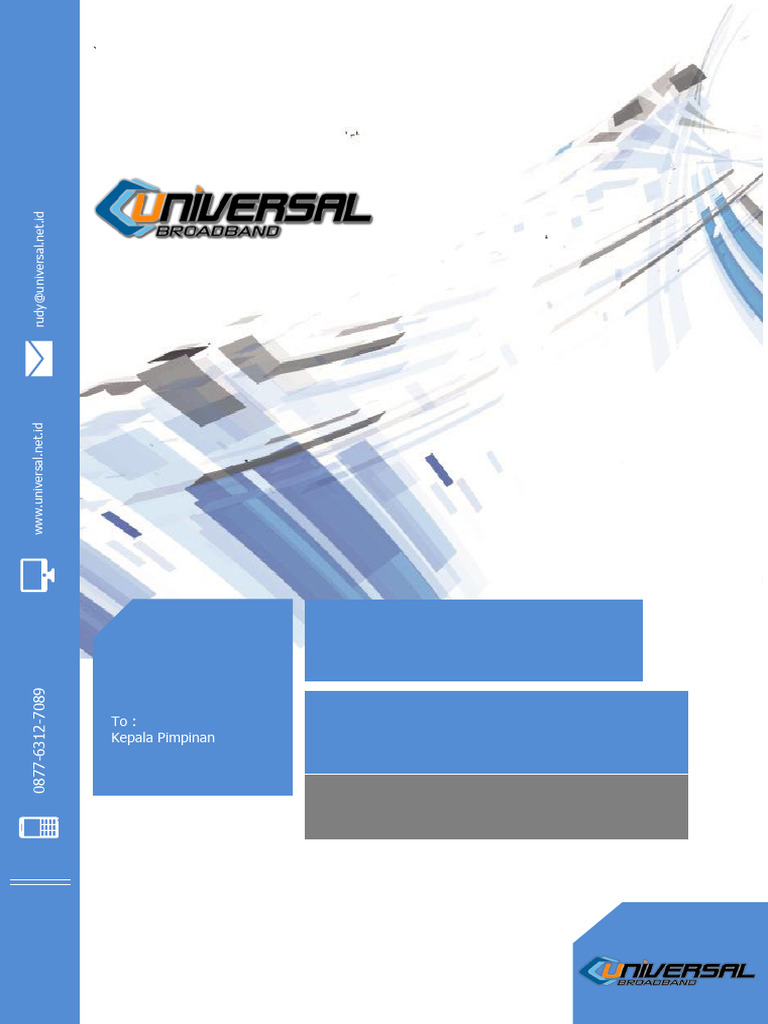Proposal Penawaran Internet Universal Provider | PDF