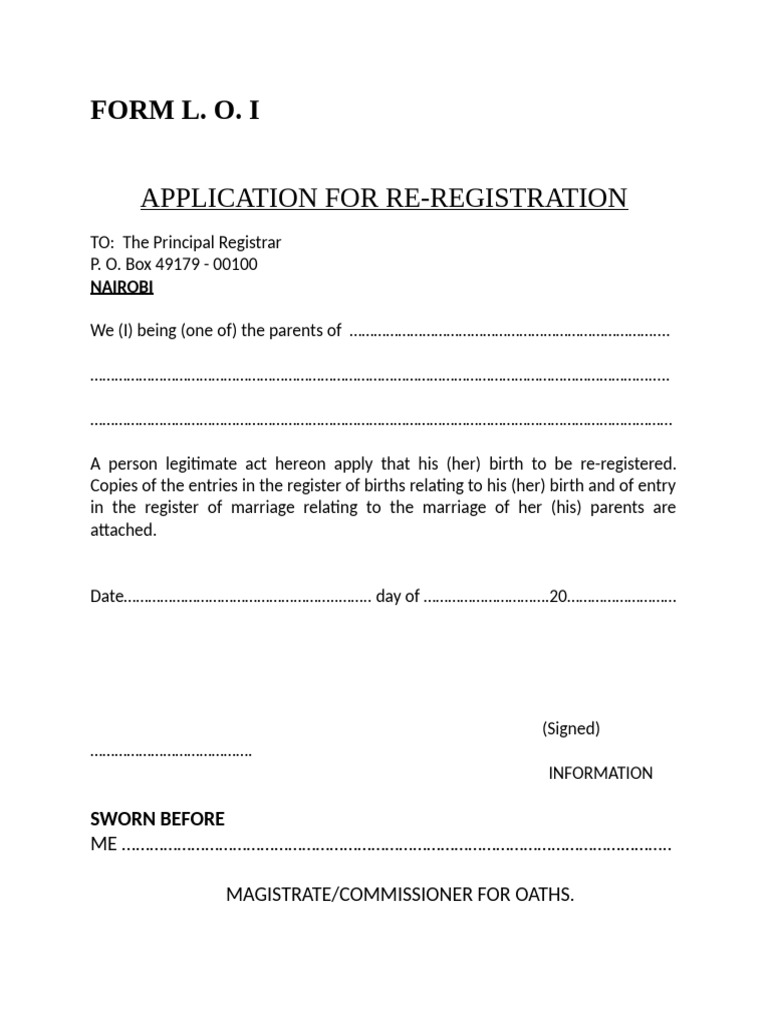 Form Loi | PDF