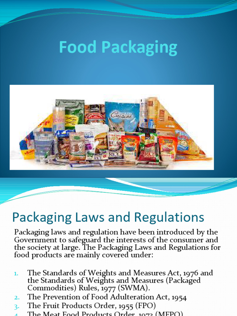 Food Packaging Laws and Regulations | PDF | Barcode