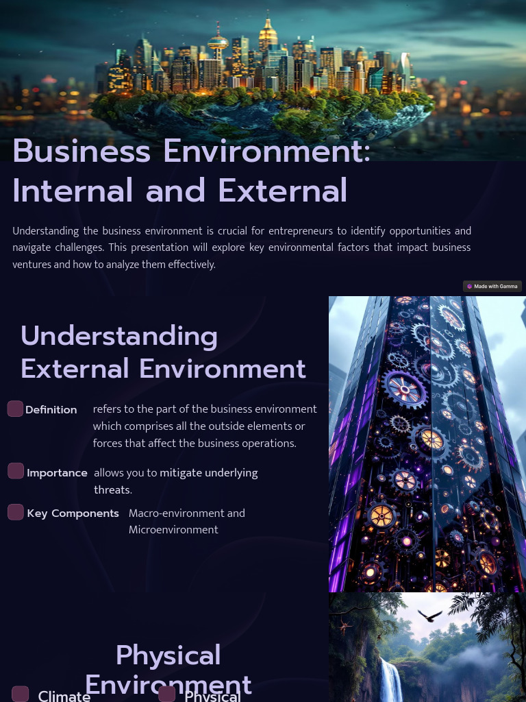 Business Environment Analysis Guide | PDF | Swot Analysis | Natural ...