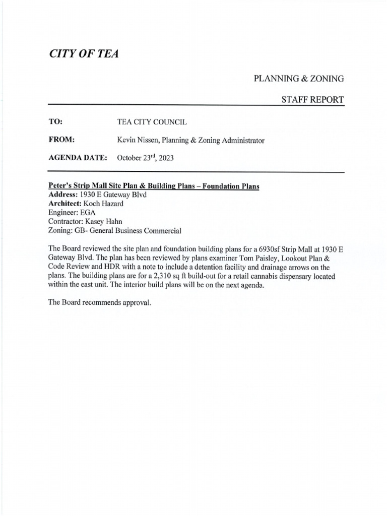 Peter's Strip Mal Site and Building Plans | PDF