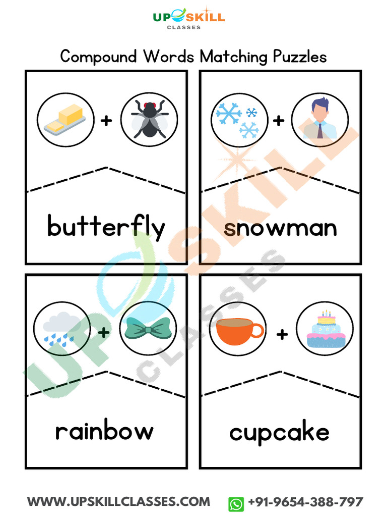 Compound Words Matching Puzzles | PDF