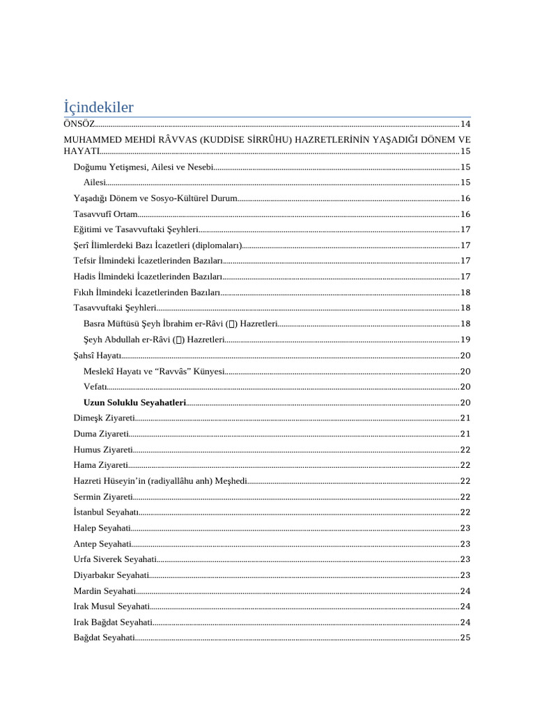 Rifai Tarikatının Usul ve Adabı - Allame Muhammed Mehdi Ravvasi ...