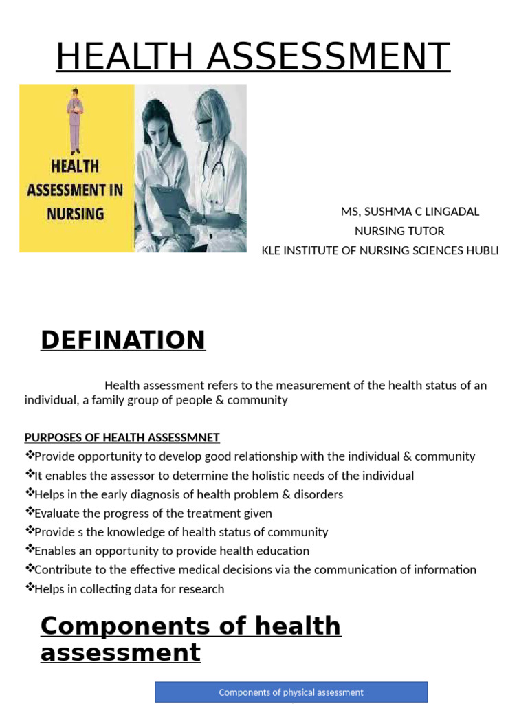 HEALTH ASSESSMENT | PDF | Physical Examination | Infants