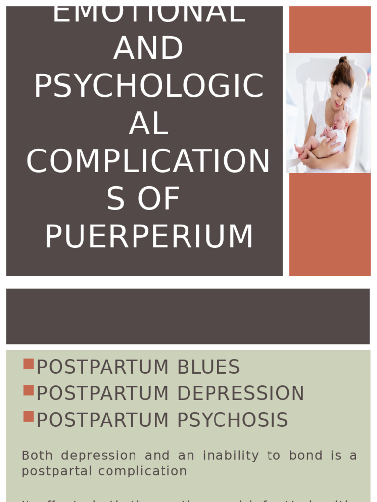 Postpartum Emotional Complications Guide | PDF | Postpartum Depression ...