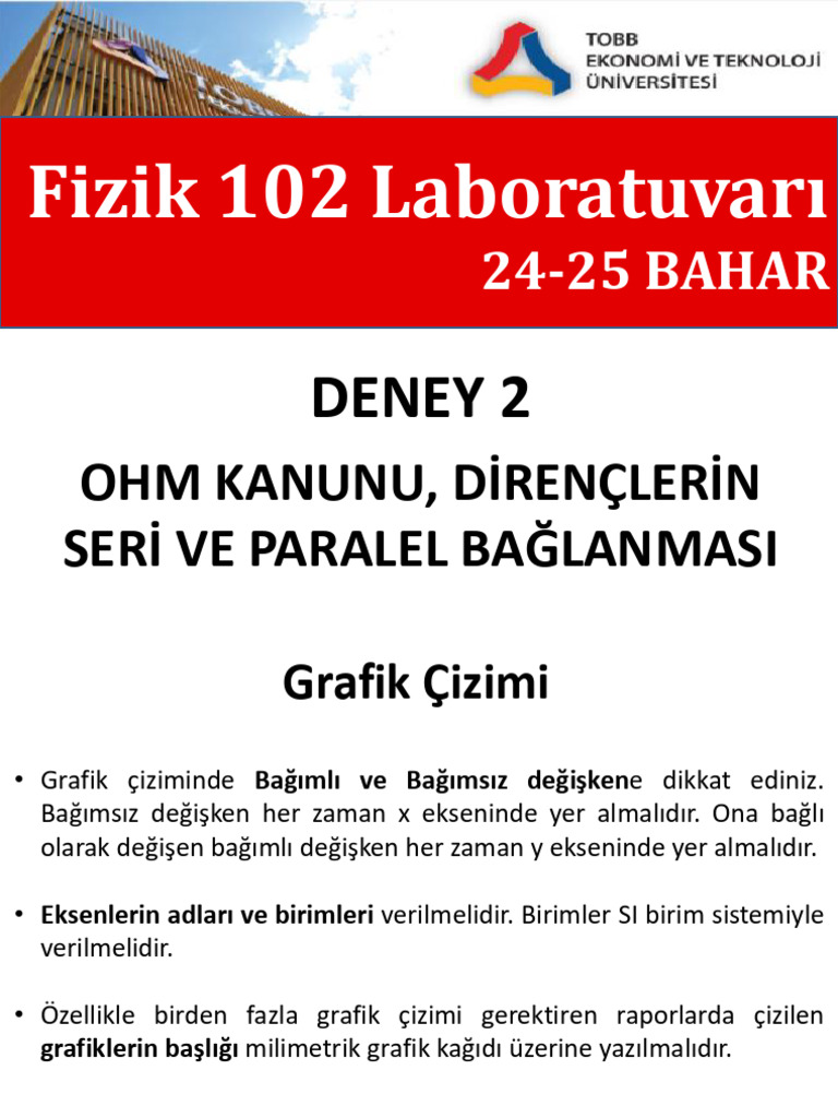 Fiz 102 L Deney 2 Sunum 24 25bahar | PDF