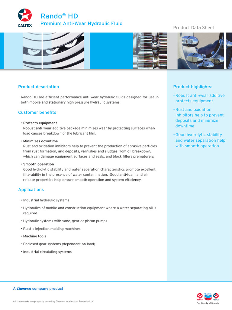 Caltex HD Oils | PDF | Secondary Sector Of The Economy | Liquids