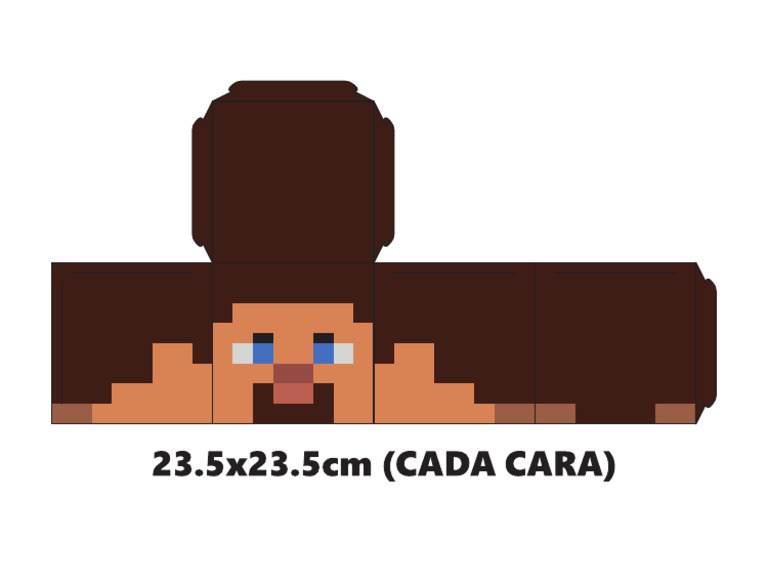 Máscara Minecraft Steve | PDF