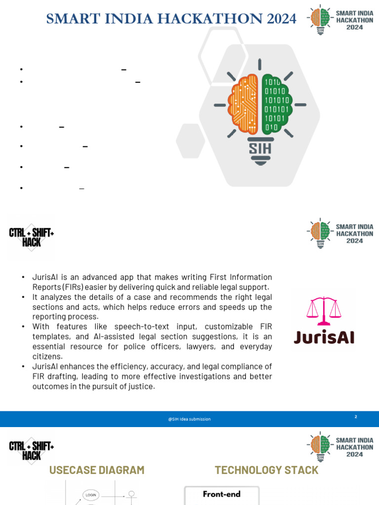 SIH JurisAI - Ctrl+Shift+Hack | PDF | Artificial Intelligence ...