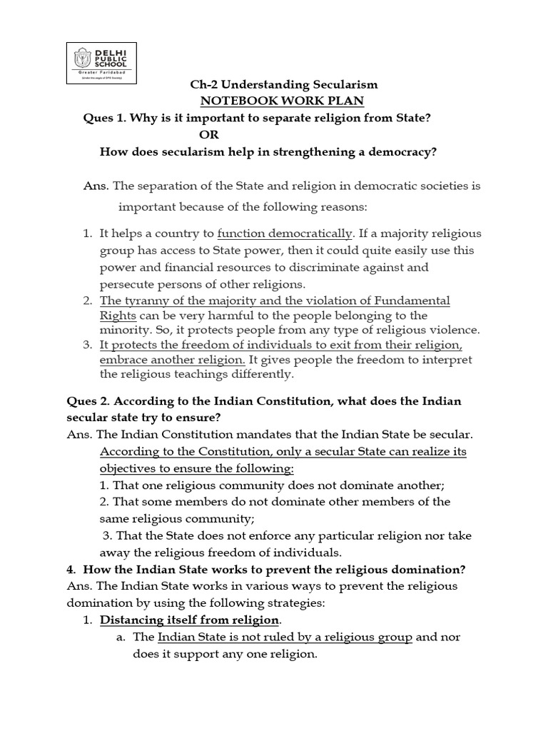 NBWP - Understanding Secularism | PDF | Secularism | Democracy