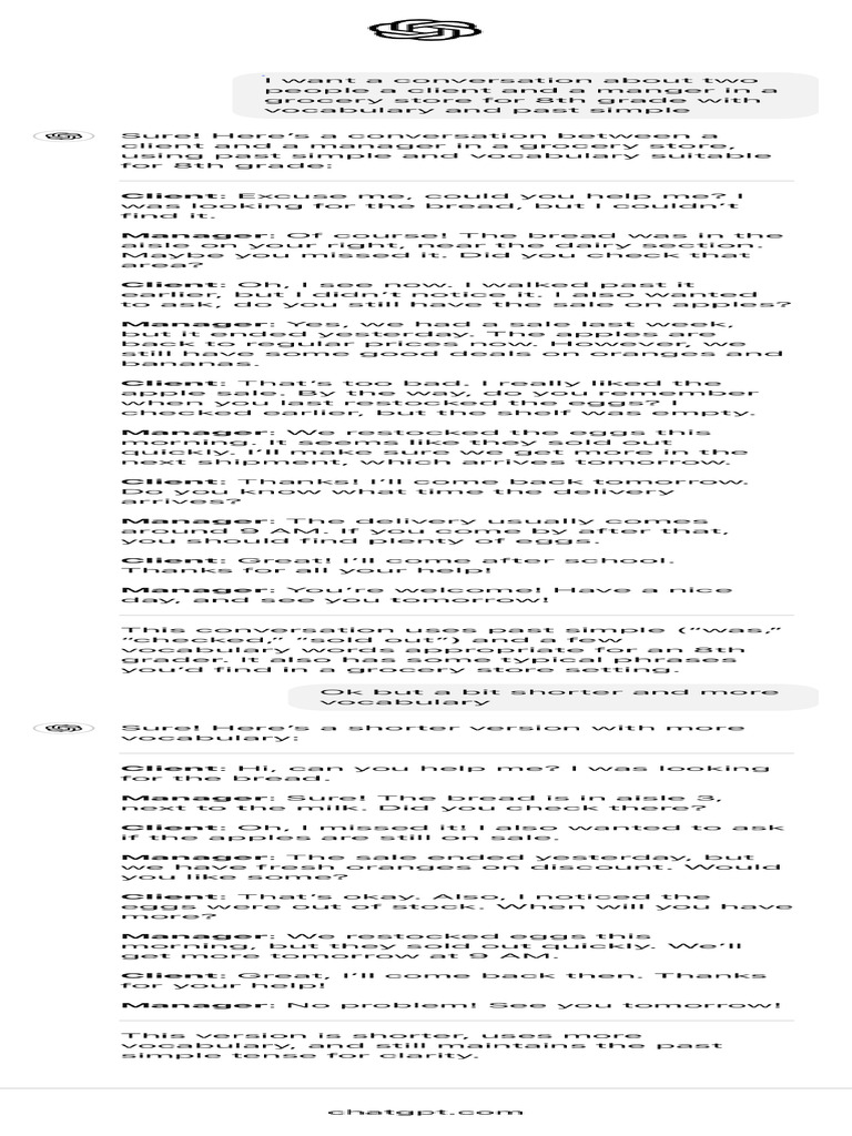 Grocery Store Helph | PDF