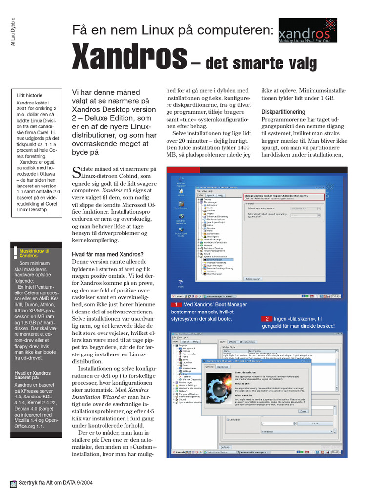 Xandros-saertryk Aod Aug04 | PDF