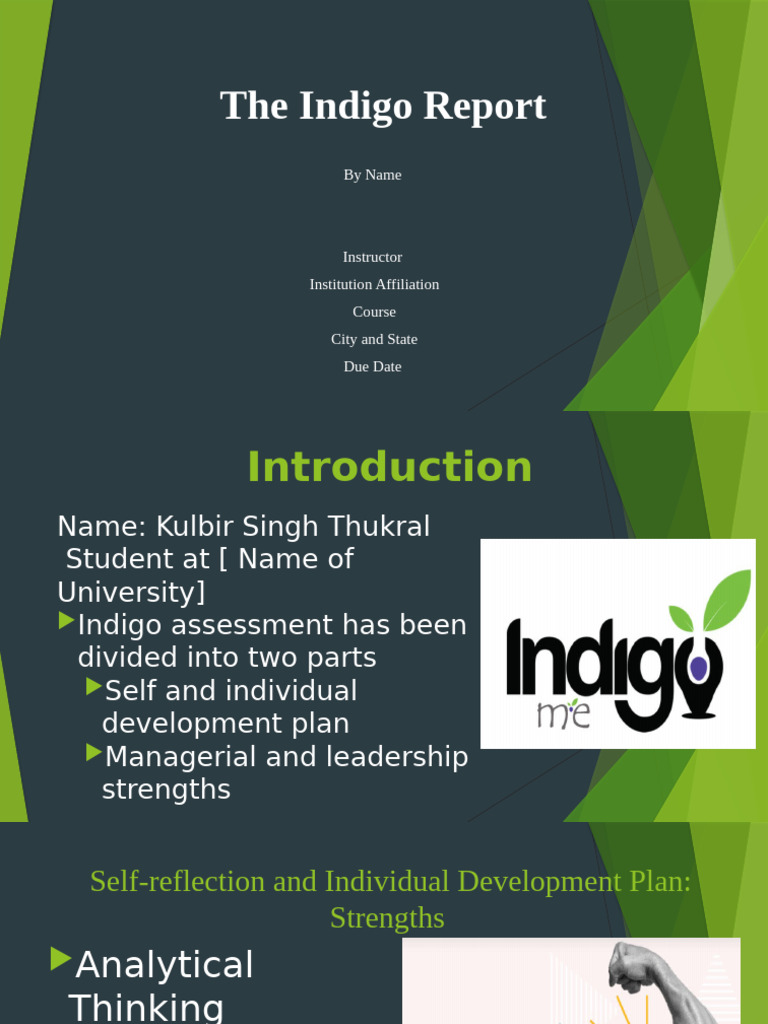 The Indigo Report | PDF