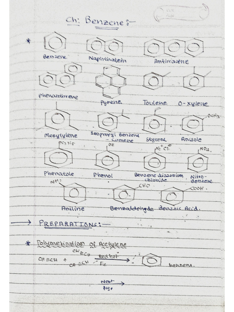 CHE Ch-13 Benzene | PDF
