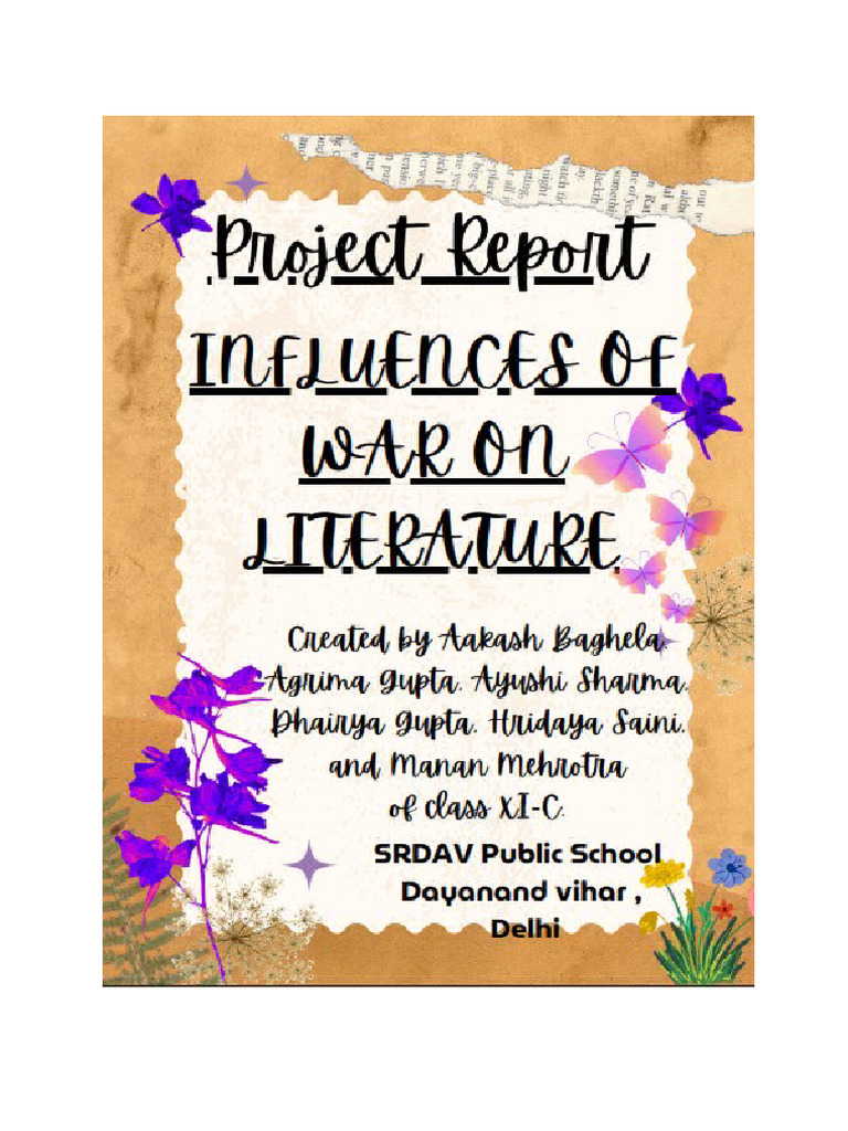 Impact of War On Literature Compiled | PDF | Homer | Narrative