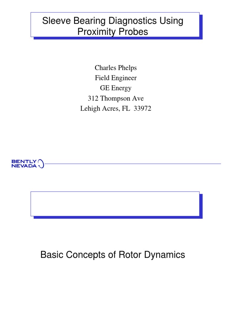 Sleeve Bearing Diagnostics R1 | PDF | Phase (Waves) | Normal Mode