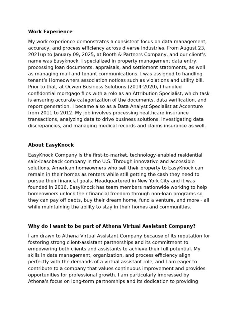 My work experience scripts | PDF | Conflict Resolution | Business