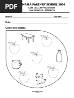 Baby Class Holiday Work Term 3 2023 | PDF