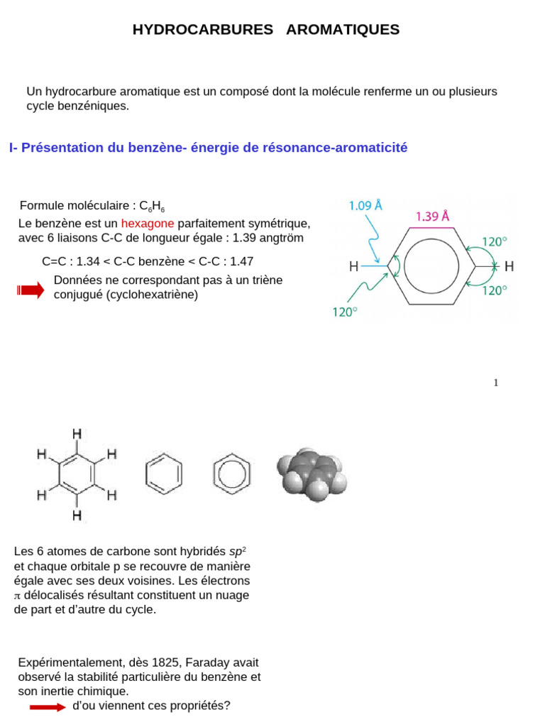 Benzène et Composés Aromatiques | PDF | Benzène | Catalyse
