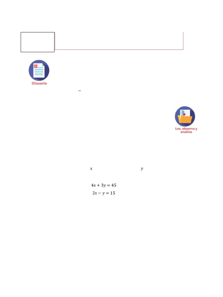Sistema de Ecuaciones Lineales 2x2 | PDF | Sistema de ecuaciones lineales | Ecuaciones