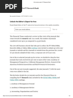 FT50 Journal List for 2025 | PDF