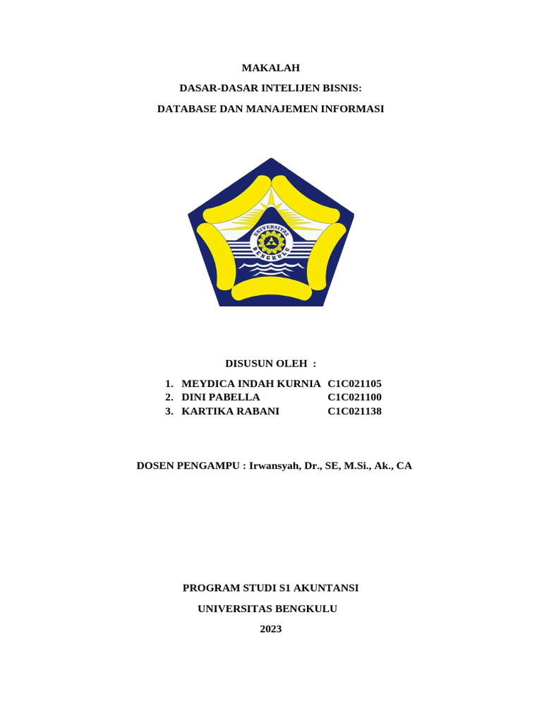 Dasar-Dasar Intelijen Bisnis dan Database | PDF