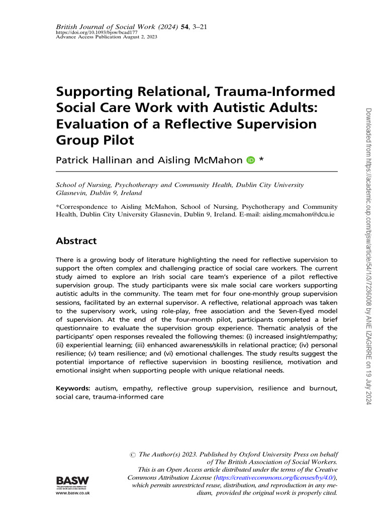 Supporting Relational Trauma-Informed Social Care | PDF | Empathy ...