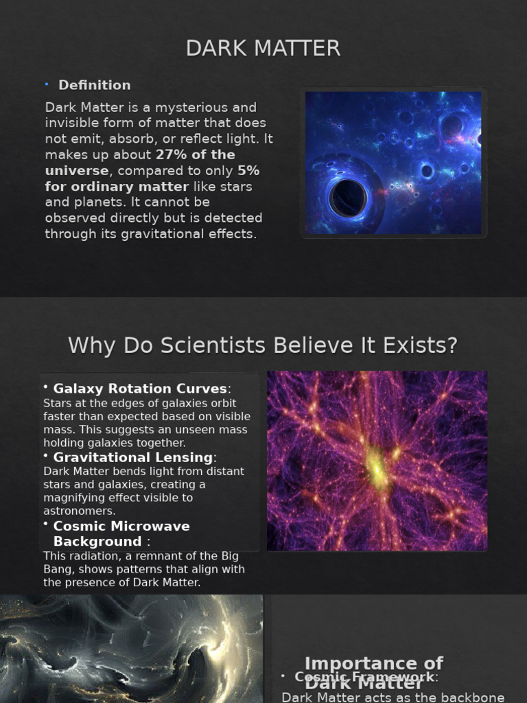 Dark matter presentation | PDF
