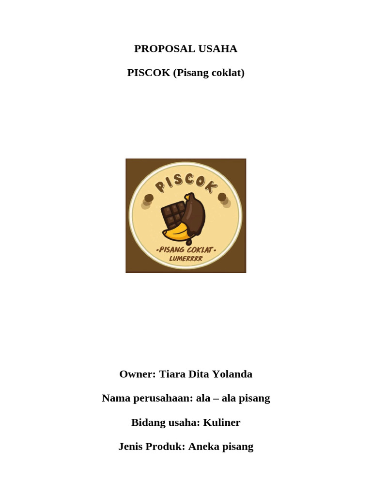 PROPOSAL USAHA Ollaa | PDF