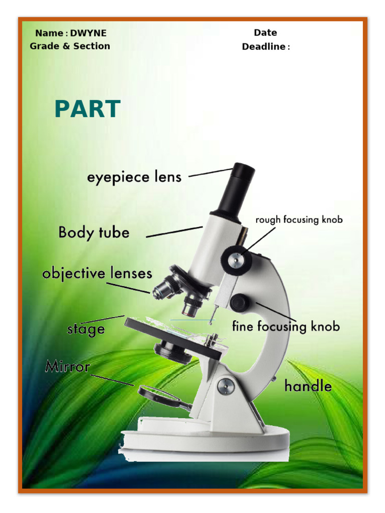PARTS OF MICROSCOPE | PDF