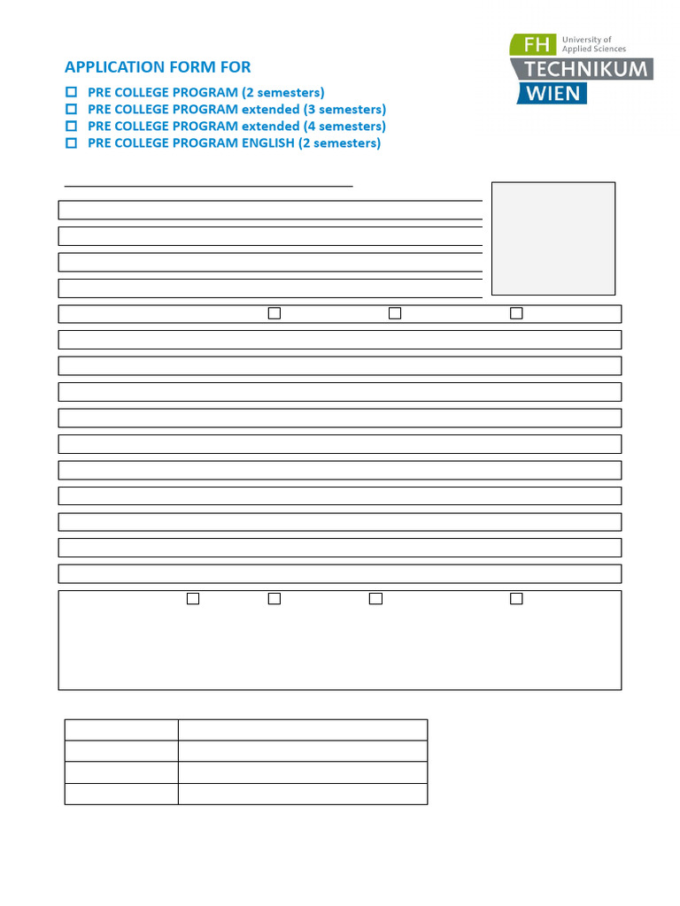 Application Form PCP General 2 | PDF | University And College Admission ...
