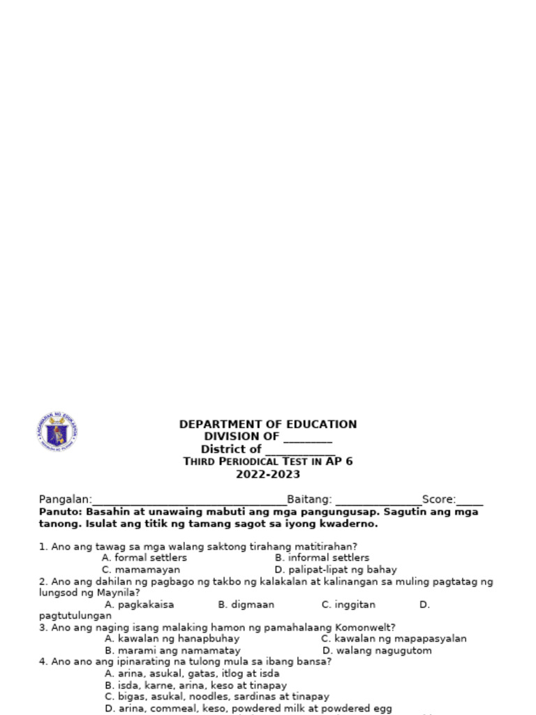 Q3 PT 2023-2024 | PDF