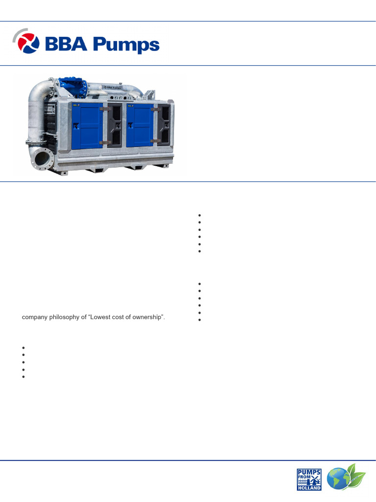 BA300KS Diesel Sewage Pump Specs | PDF | Pump | Engines