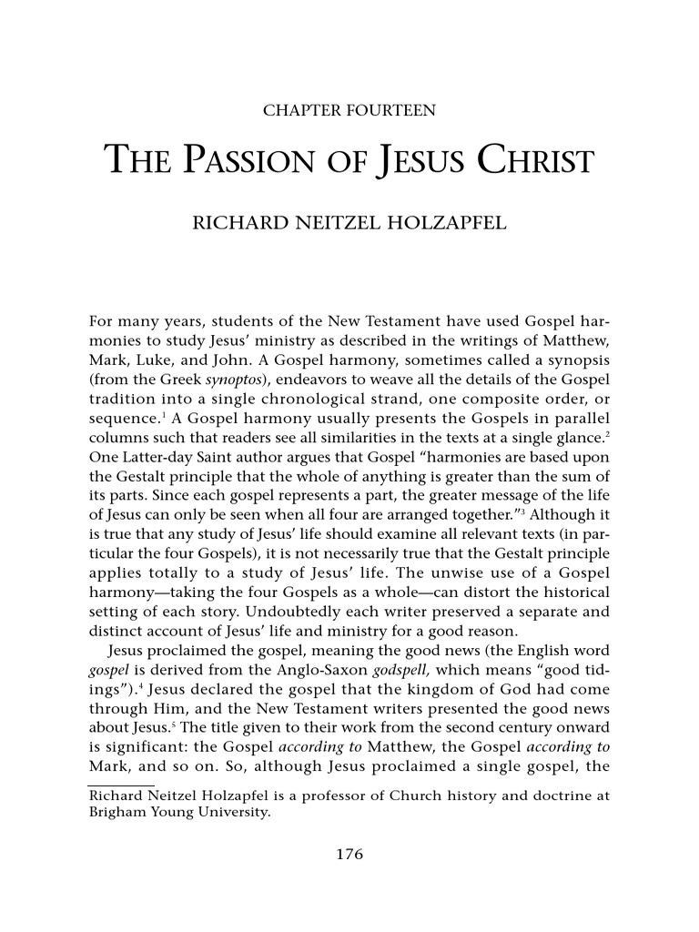 Understanding the Passion Narratives | PDF | Jesus | Gospel Of John