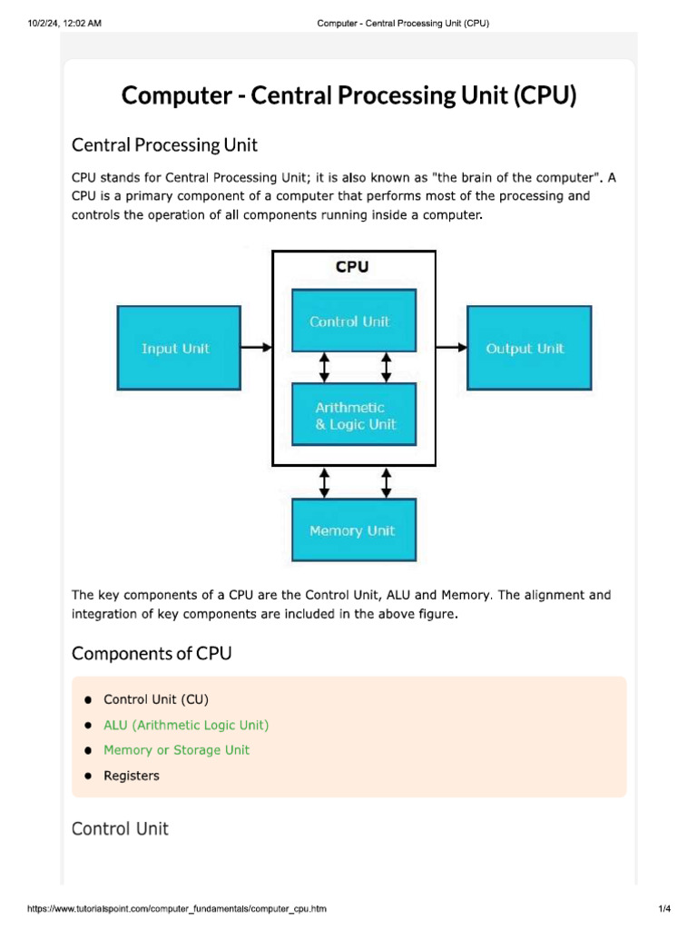 Lecture#8b CPU | PDF