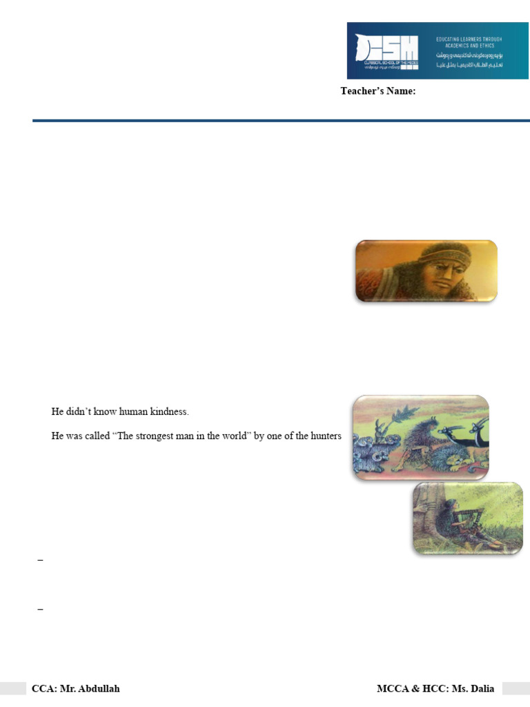 Gr5 Humanities Week6 SS4 Gilgamesh The King and Revenge of Ishtar PDF ...